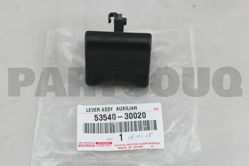 5354030020 Genuine Toyota LEVER ASSY, AUXILIARY CATCH RELEASE 53540 ...