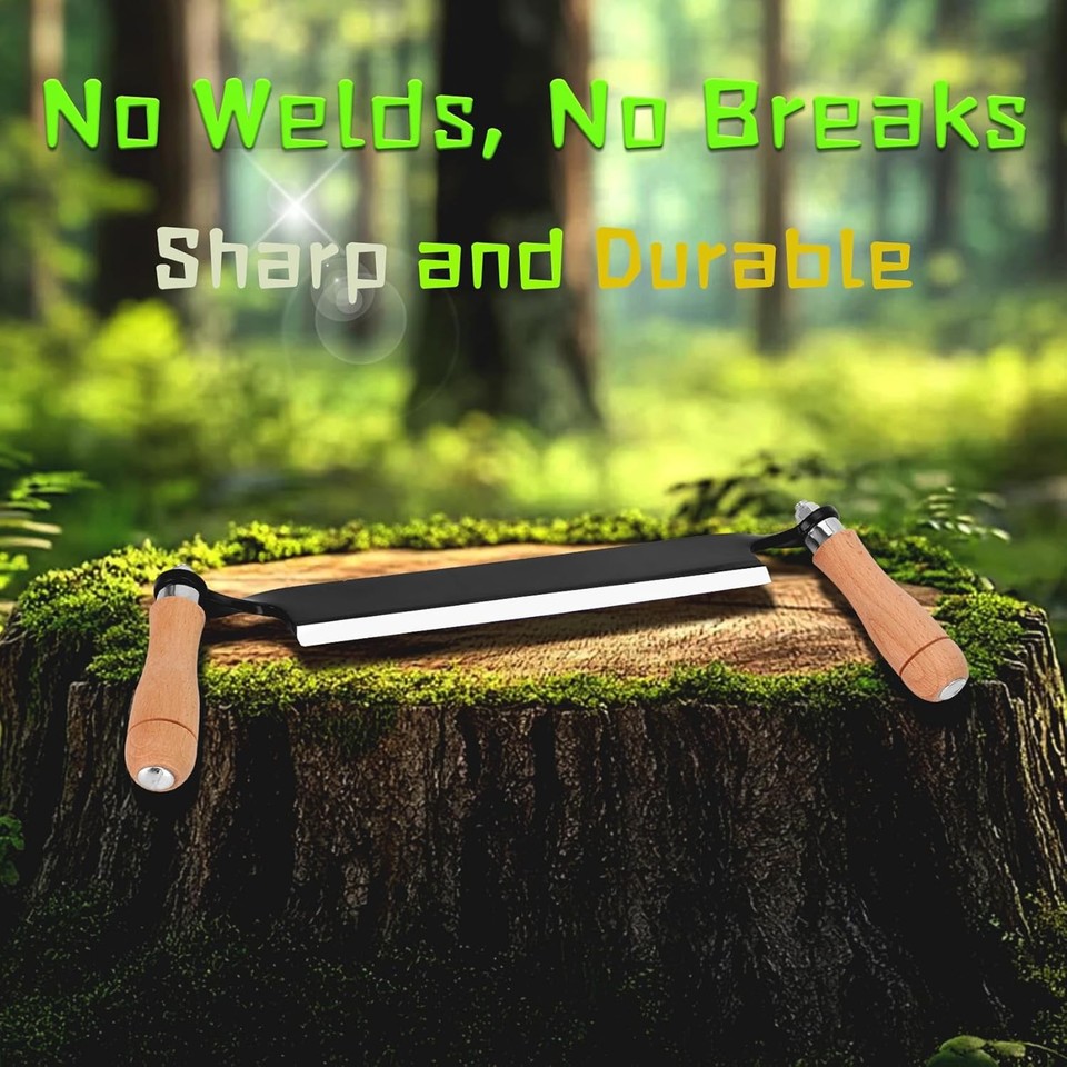 10" straight Knife Draw Knife Draw knife debarking tool Draw Knife Hand ...