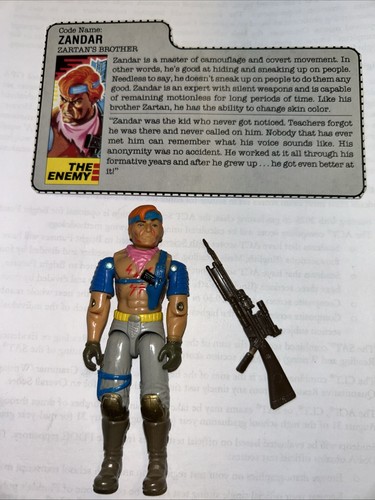 Zandar V1 Near Complete G.I. Joe 1986 Hasbro Vintage Action Figure No ...