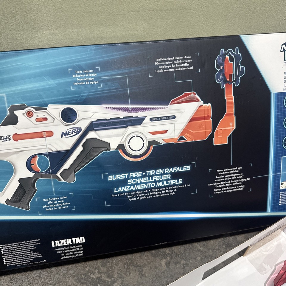 Nerf Laser Ops Pro Delta Burst Electronic Laser Blaster Rifle | eBay