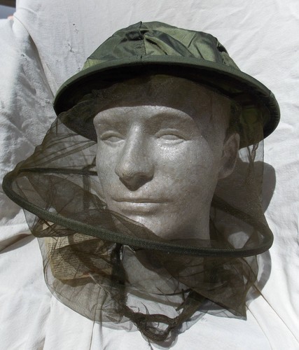 USAF USN USMC Pilot's Survival Gear Insect Mosquito Net Headnet ...