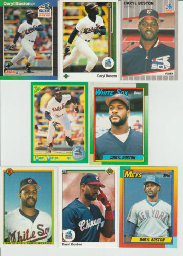 Huge 35 + DARYL BOSTON cards lot 2 RC 1985 - 1993 White Sox Mets | eBay