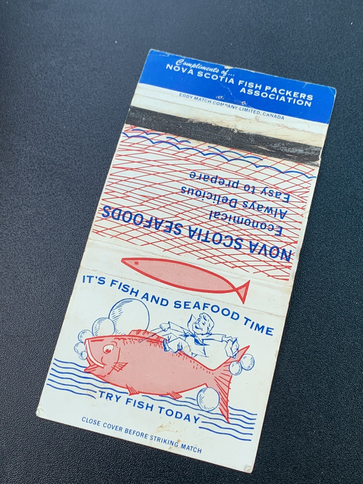 Vintage Canada Matchbook: “Nova Scotia Seafood” - Fish Packers” | eBay