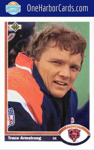 1991 Upper Deck Chicago Bears #342 Trace Armstrong | eBay