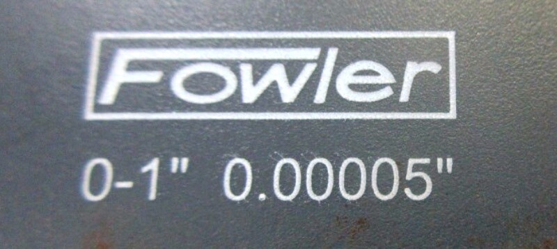 FOWLER, BLADE MICROMETER, IP54, 0-1", 0.00005" | eBay