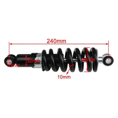 240mm Rear Shock Shocker Absorber Spring For Pit Dirt Bike Motorcycle ...