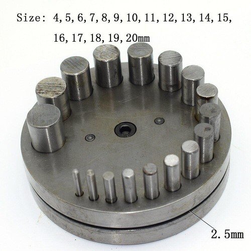 Jewelry Tool Metal Disc Cutter Set 17PCS Round Cutting Tools 4mm-20mm ...