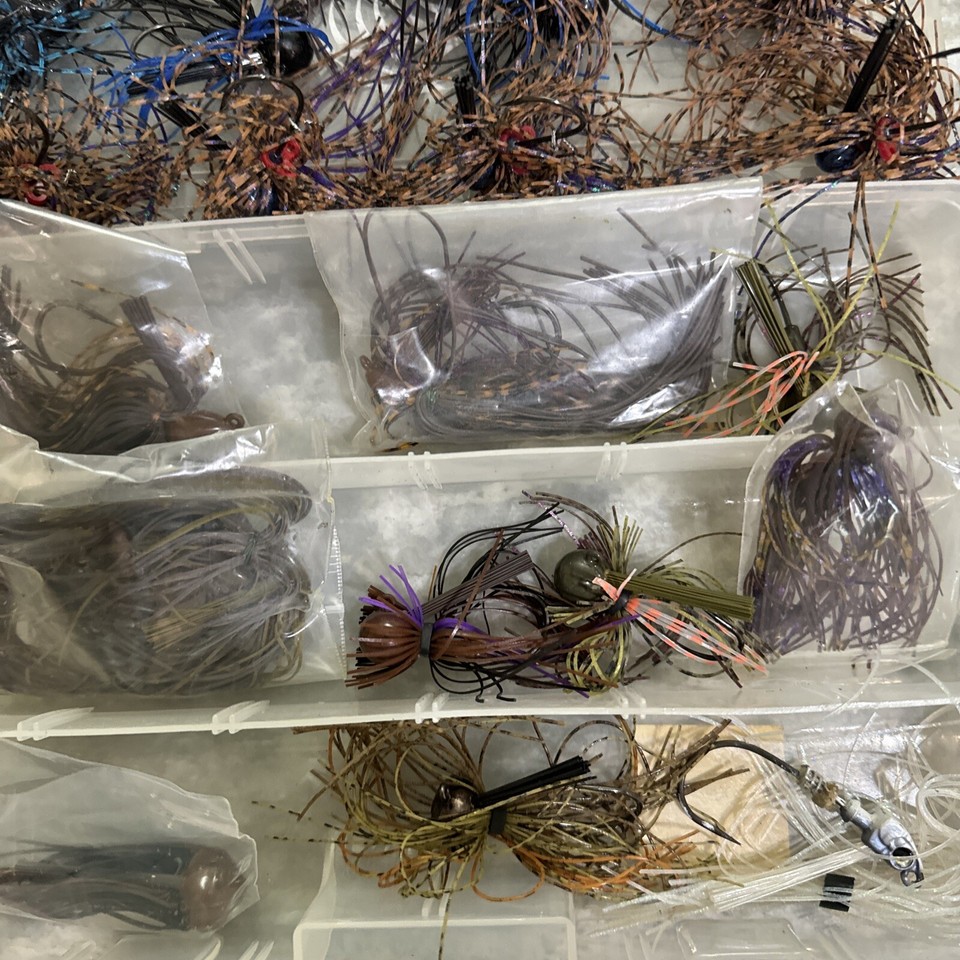 Lot Of 28 Large Size Jigs. Some Unopened. Unused. Box Included | eBay
