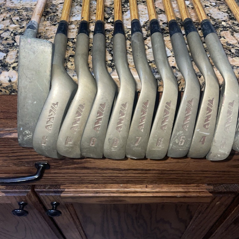 ANVIL Gary Player Classic Full Set 3 thru Sand Wedge Putter 4 Woods RH ...