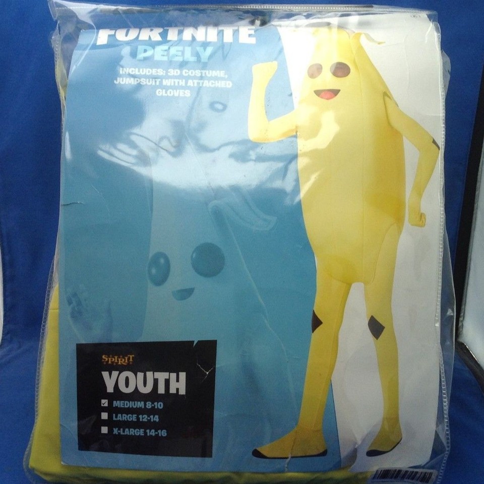 Spirit Halloween Youth MEDIUM Peely Costume - Fortnite | eBay