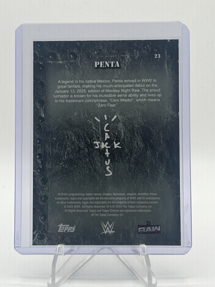 2025 Topps Chrome WWE Cactus Jack Penta Base | eBay