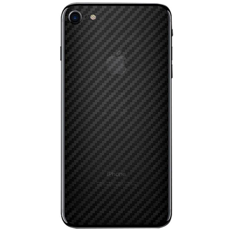 iPhone 7 / 7 Plus Back Sticker Film Transparent Carbon Fiber Skin - 2x ...