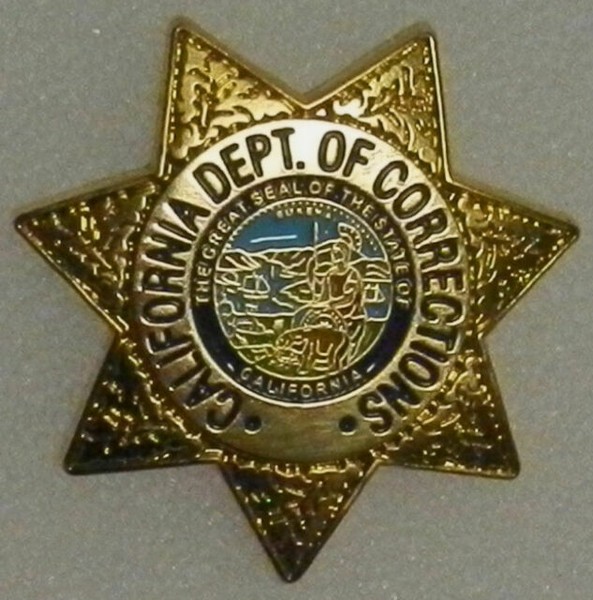 California Dept of Corrections Mini Badge Lapel Pin CDC Ca Police Doc ...