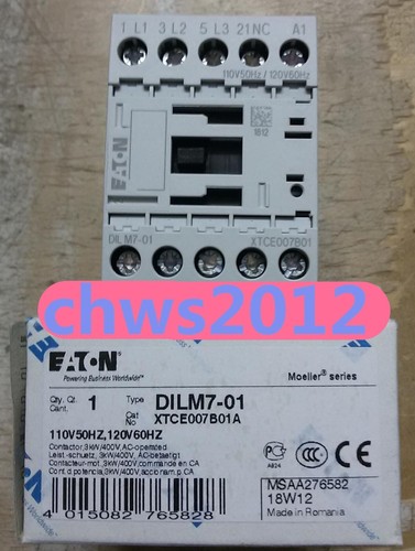 1 PCS NEW EATON MOELLER Contactor DILM7-01 (110V50Hz, 120V60Hz) | eBay