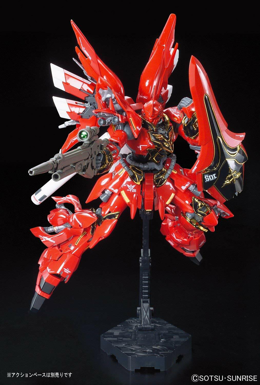 BANDAI 1/144 Gundam RG MSN-06S Sinanju Neo Zeon Mobile Suit Customized ...