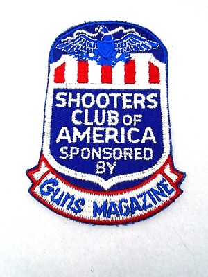 Vintage Shooters Club of America Sponsored by Guns Magazine Embroidered ...