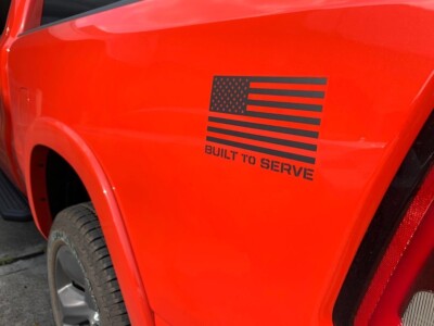 Built to Serve USA Flag Decal | eBay