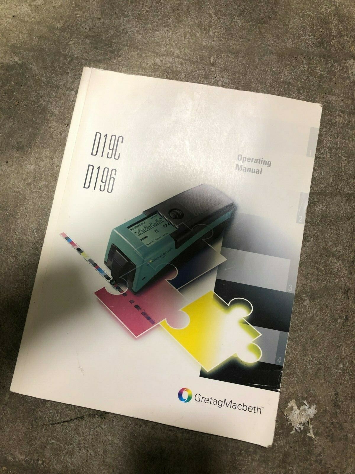 Gretag Macbeth D19C D196 Operating Manual | eBay