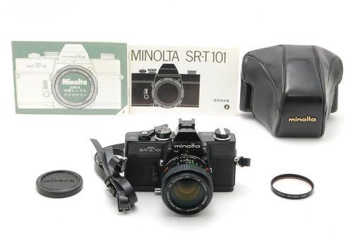 [NEAR MINT] Minolta SRT 101 SLR 35mm Film Camera + MC ROKKOR-PG 50mm f ...