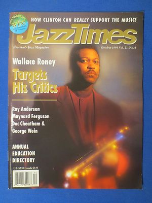 JAZZ TIMES MAGAZINE OCTOBER 1993 WALLACE RONEY RAY ANDERSON MAYNARD ...