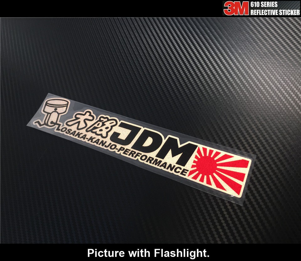 JDM OSAKA Option Sticker Japan check! Drift JDM POWER Car Reflective | eBay