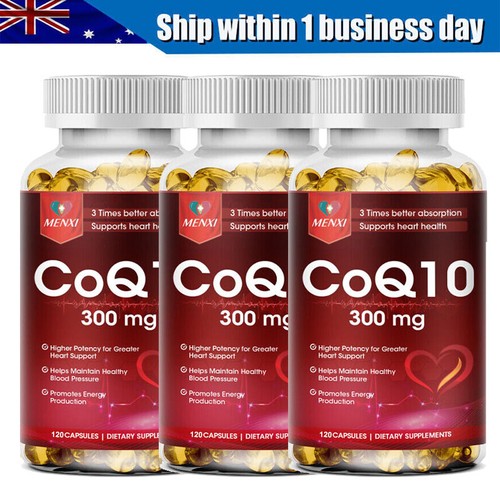 CoQ 10 Coenzyme Q10 300mg Cardiovascular Support For Heart Health 360 ...