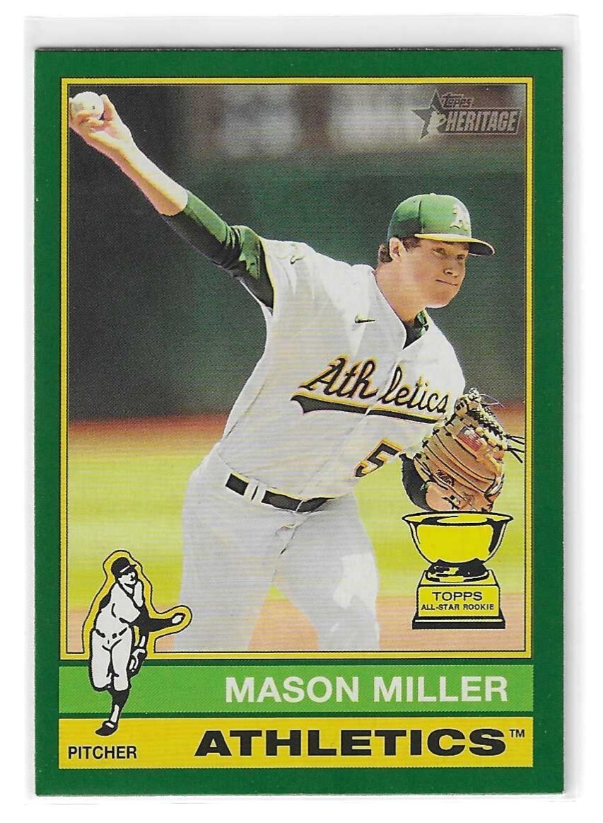 Mason Miller 2025 Topps Heritage #405 Dark Green Border Price Guide ...