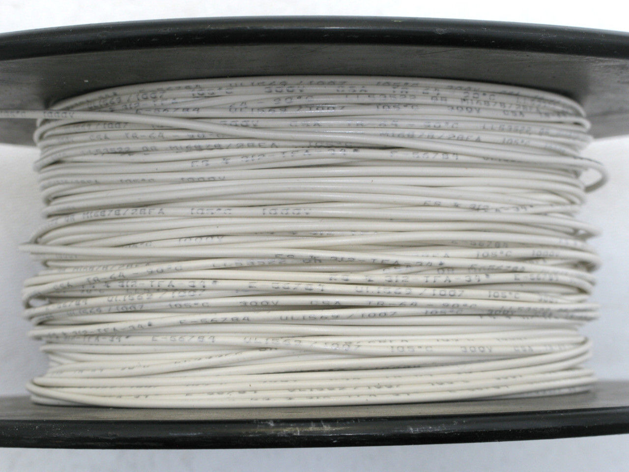 22AWG Solid Hookup Wire, 1000V, White M16878/2BEA, 500ft | eBay