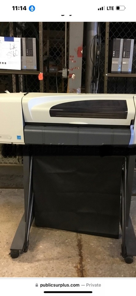 HP DesignJet printer 510 CAD Document Printer | eBay