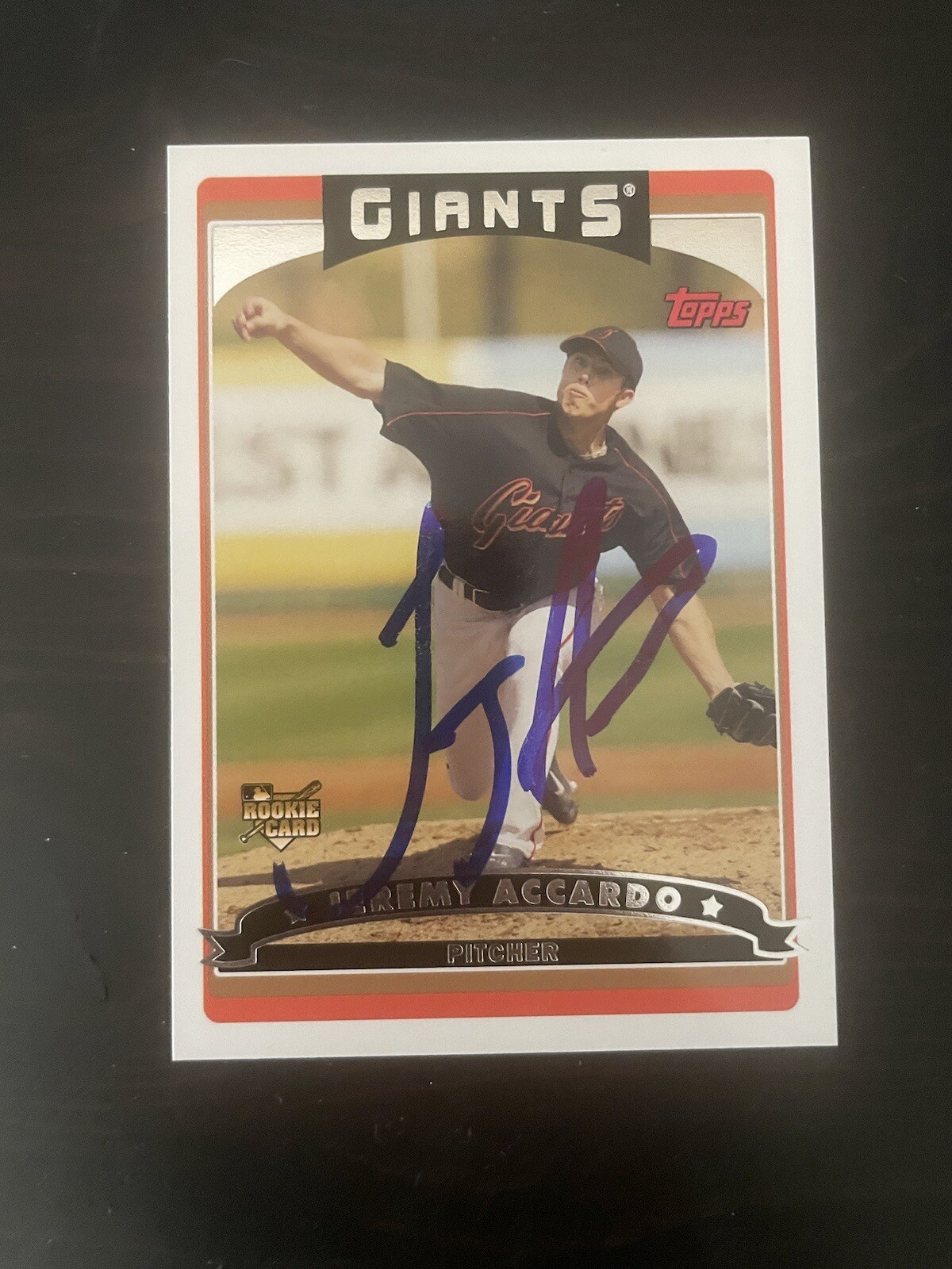 2006 Topps #625 Jeremy Accardo San Francisco Giants Signed Card ...
