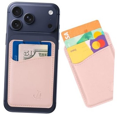 Wallaroo Premium Leather Cell Phone Wallet Stick On - Android Rose Gold ...