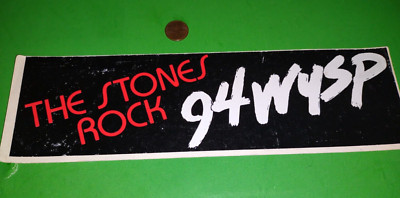 THE STONES ROCK VINTAGE Stickers / Decal OLD STOCK ORIGINAL SHELF WEAR ...