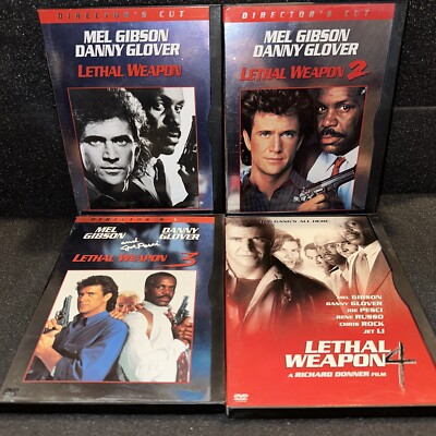 Lethal Weapon 1-4 (DVD) Movie Collection Mel Gibson Danny Glover | eBay