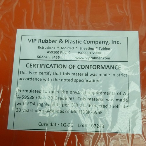 12" × 12" × 1/16" Thick Rubber Sheeting Gasket Material Class 2B Grade ...