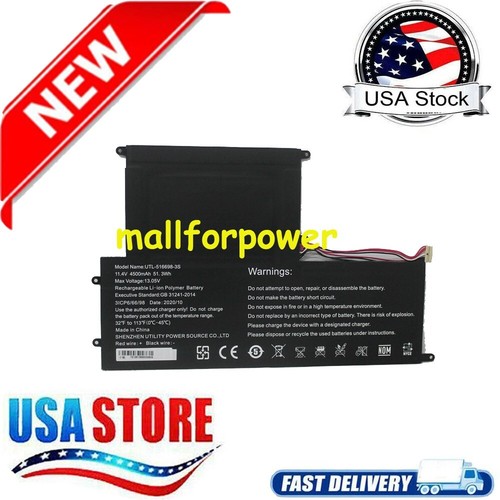 Replacement battery UTL-516698-3S for EVC156-1BK EVC156-2BK ECV156-1 ...