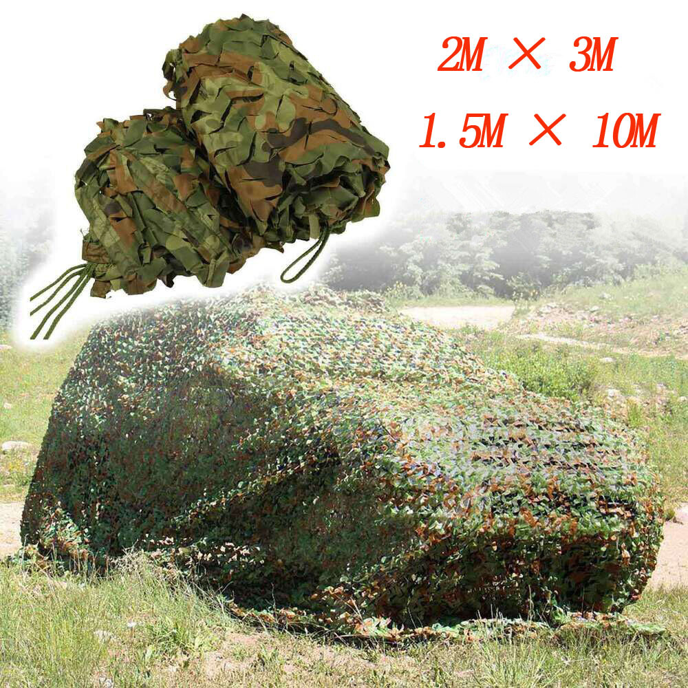 Camo Net Hunting Shooting Camouflage Hide Army Camping Woodland Netting ...