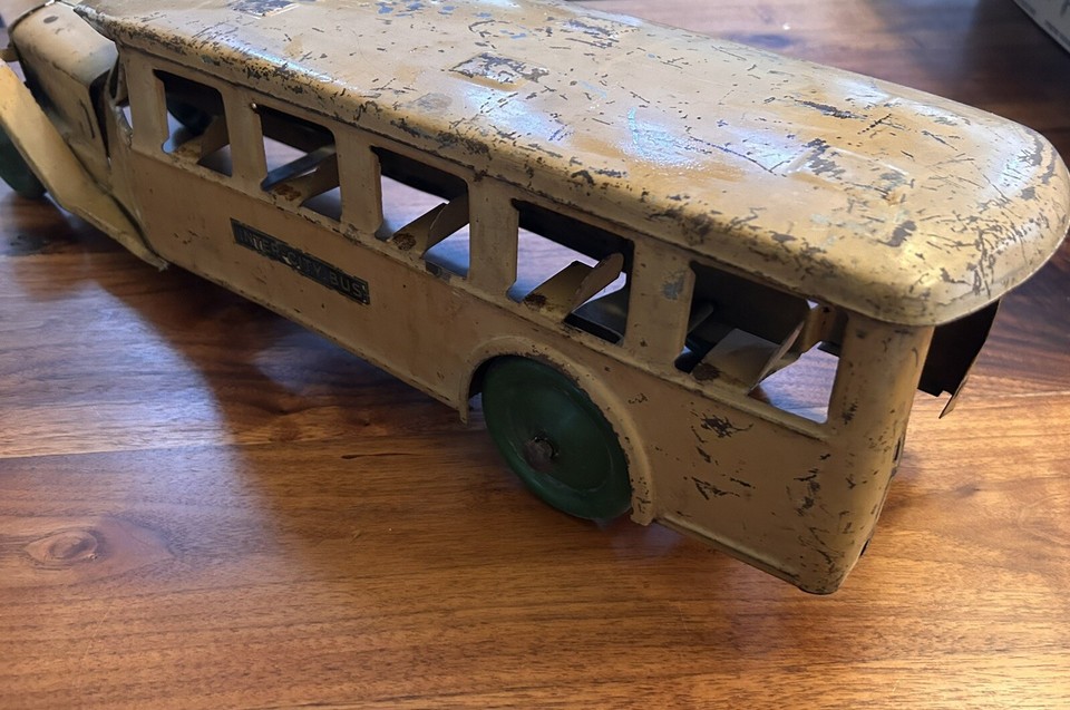 1920s Original Steelcraft Little Jim Inter-City BUS 24" Pressed Steel ...