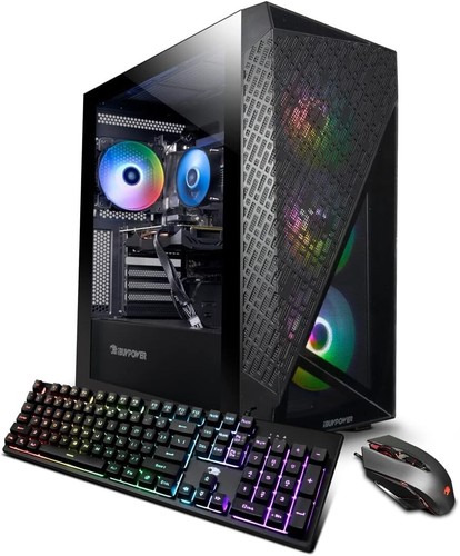 iBuyPower SlateMesh Gaming PC Computer Desktop SlateMeshA5N4601 RTX ...