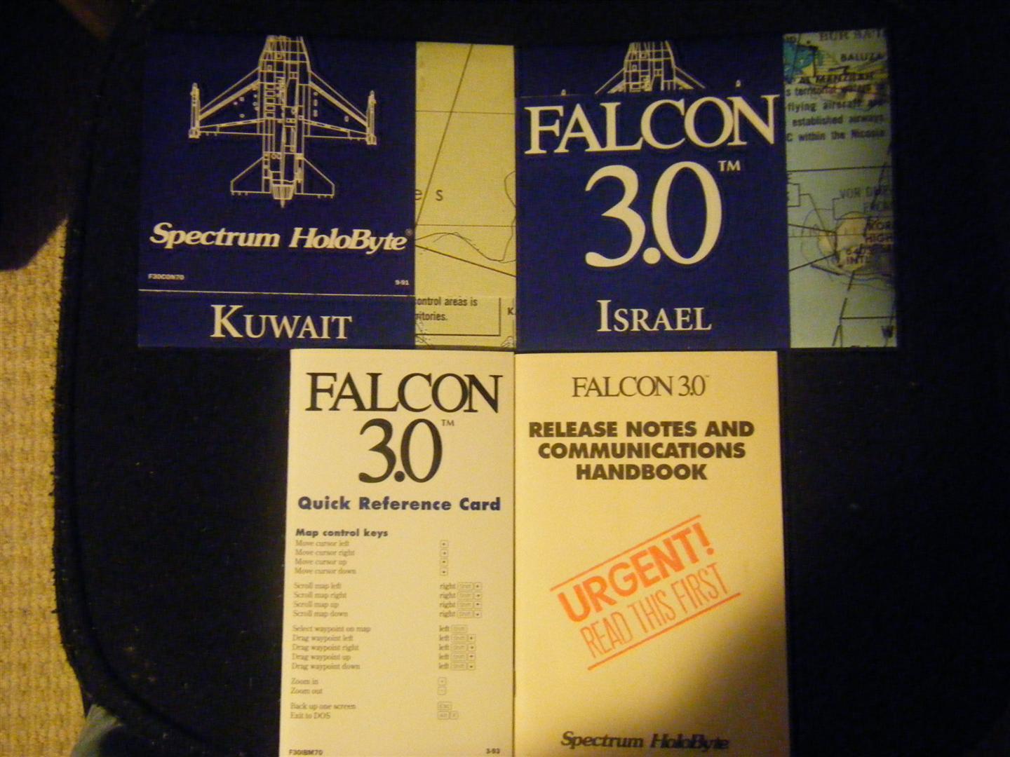 Falcon 3.0 - Spectrum Holobyte - 1991 - 3.5 Disks - Vintage Retro ...