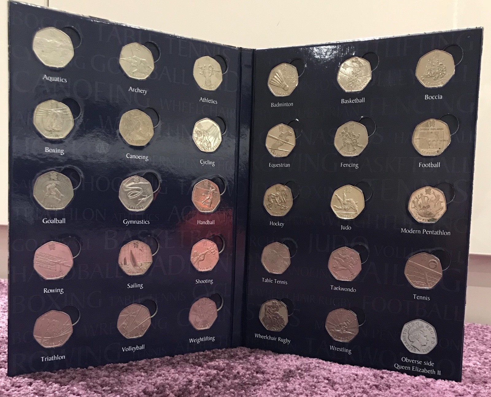 OLYMPIC 50p FULL SET WITH ALBUM COLLECTORS ITEM | eBay UK