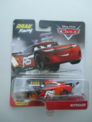DISNEY PIXAR CARS XRS DRAG RACING *NITROADE* #28 WITH MOVING PISTONS ...