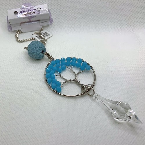 (1) Essential Oil Gemstone Tree of Life Car or Room Hanger Rosemary ...