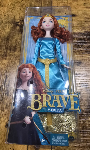 Disney Pixar Brave Merida Doll Blue Gown w/ Sparkly Accents, Crown ...