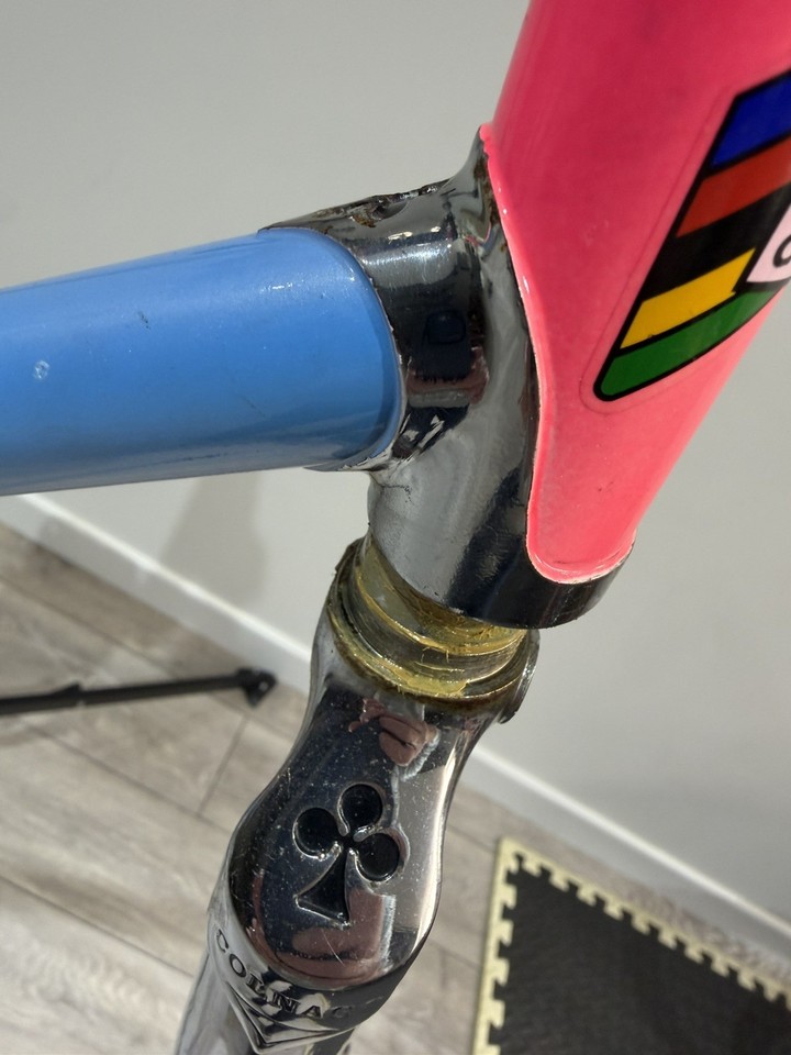 Vintage Colnago Super Columbus SL Frame & Fork 53cm - 1980s Multi-Color ...