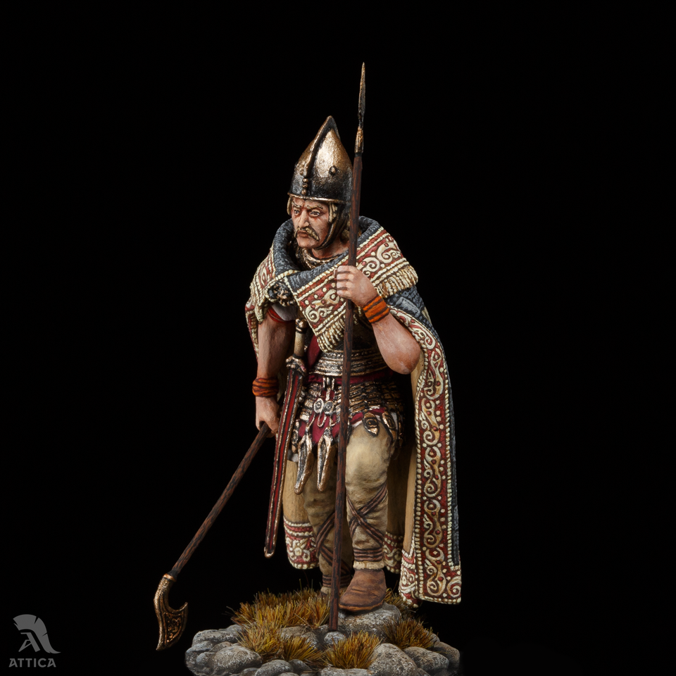 Noble Celtic Warrior Painted Miniature Tin Toy Soldier Pre-Sale | Art ...