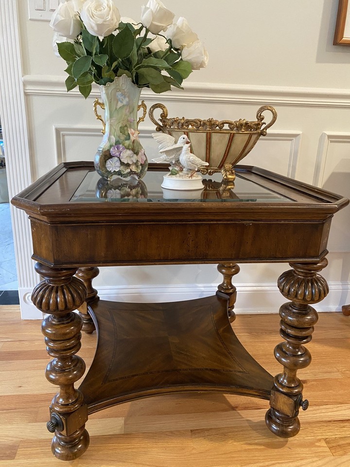 Thomasville Furniture Ernest Hemingway Basque Living Room End Table ...