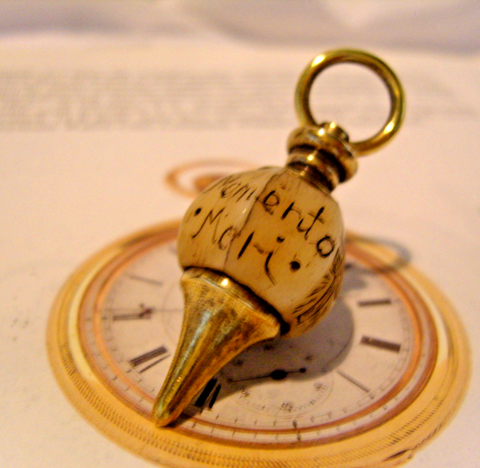 Pocket Watch Chain Fob WW1 Gambling Spinner 1914-1918 Large Antique Fob ...