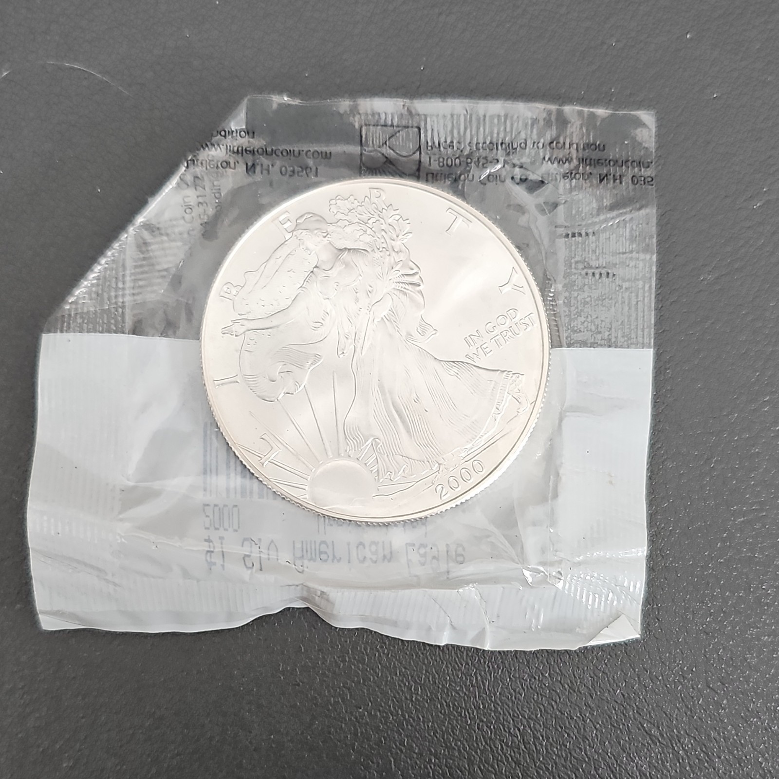 2000 Silver American Eagle Dollar US Mint Uncirculated Littleton Coin ...