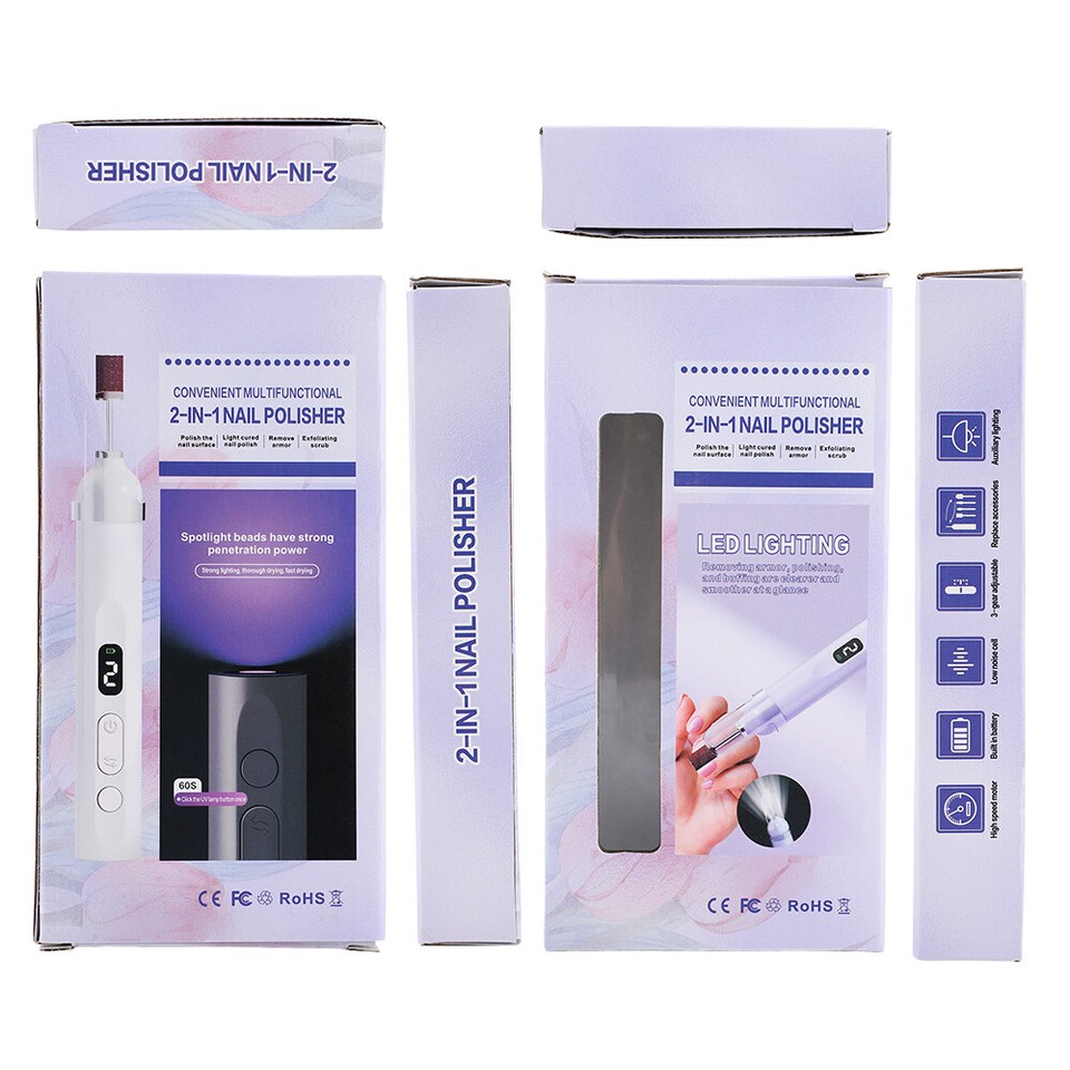 5 in 1 Professional Toe Nail Grinder Electric Nail File Drill Manicure ...