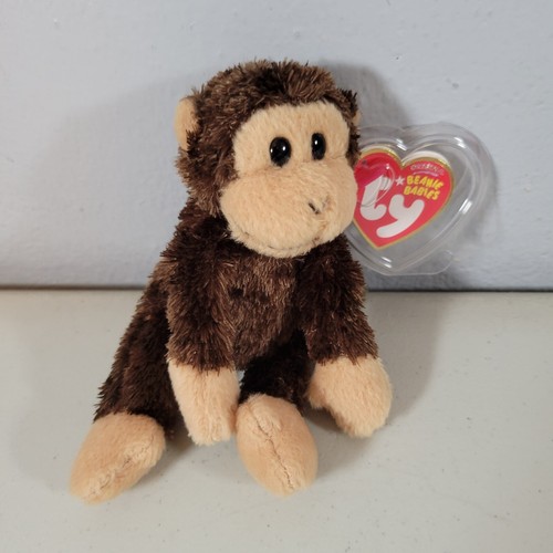 Ty Plush Swinger Monkey Keychain Clip Beanie Babies 2007 Brown 4.5 inch ...